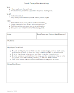 Small-Group Instruction: Bookmaking – Choice Literacy