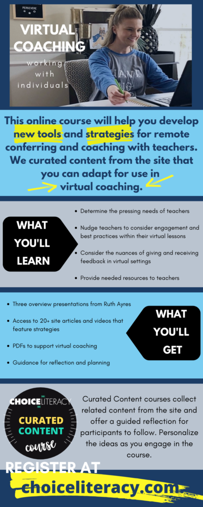 Virtual Coaching: Working with Individuals – Choice Literacy