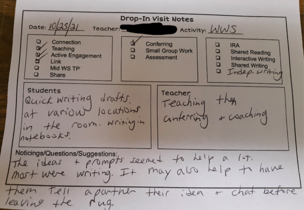 Coaching Connections: Drop-In Visits – Choice Literacy